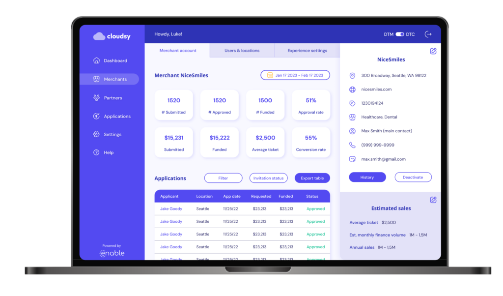 Platform - Enable Financing